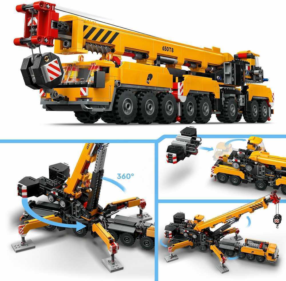 LEGO® City Geltonas mobilus statybų kranas (60409), modelis - 60409 ...