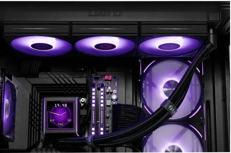 Lian Li GA II LCD procesorius Skysčio aušinimo komplektas 36 cm Juodas ...