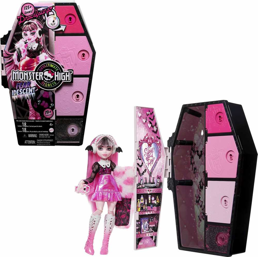 MONSTER HIGH Skulltimates siurprizų rinkinys – DRAKULAURA, modelis ...