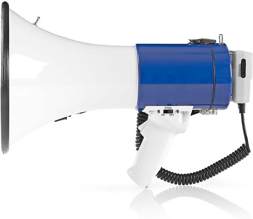 Nedis Megafonas 25W su nuimamu mikrofonu (nuotolis iki 1500 m), modelis ...