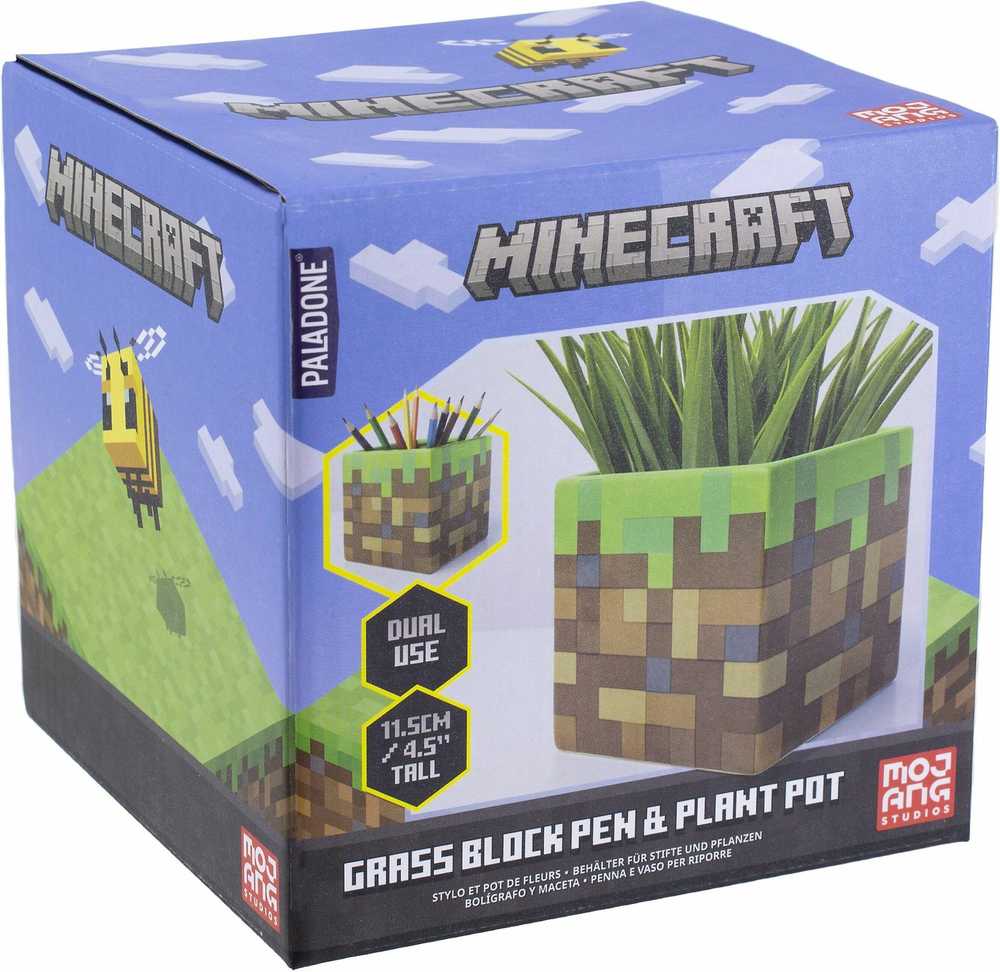 Paladone Minecraft - Grass Block Pen and Plant Pot, modelis - 872093 ...