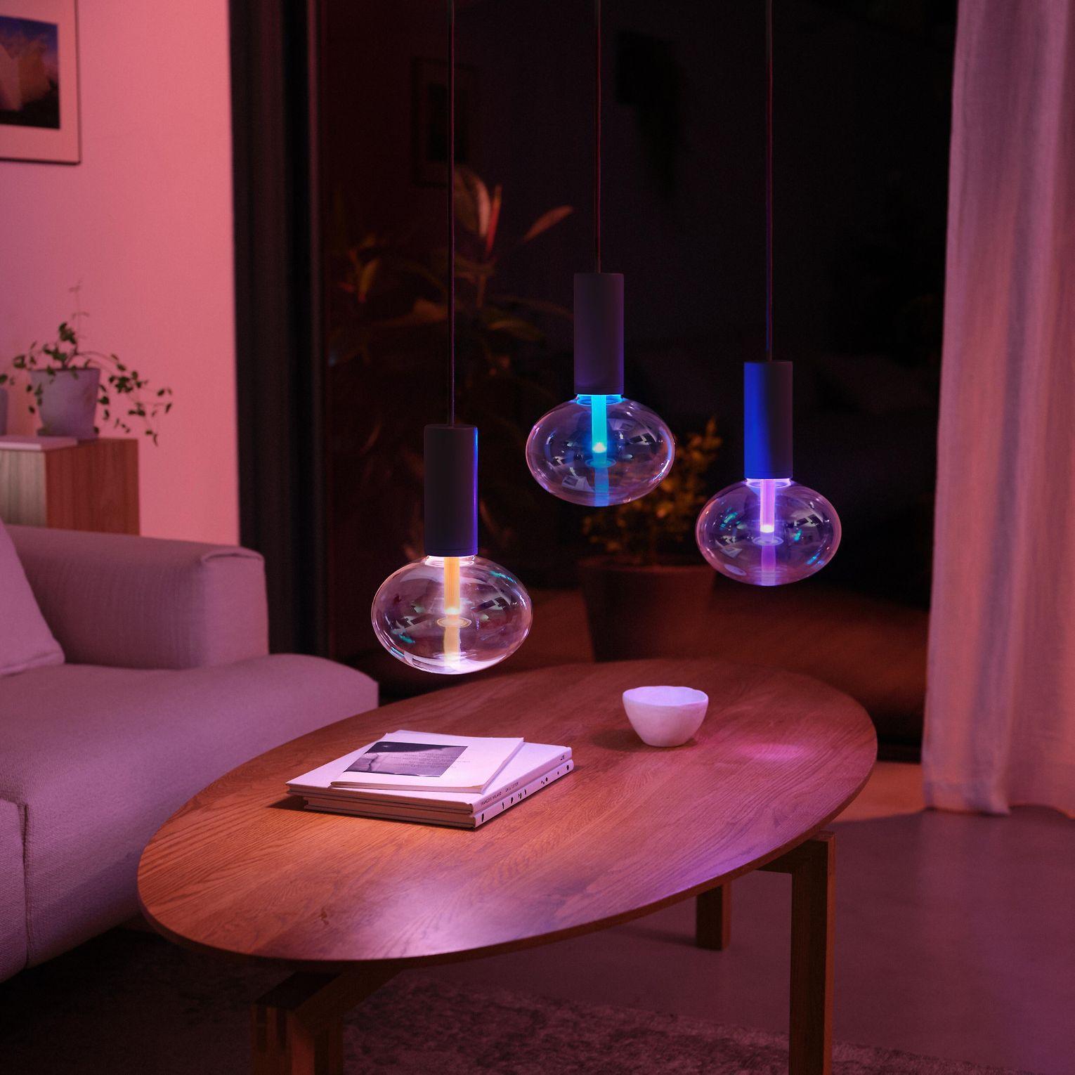 Philips Hue E27 pakabinamas šviestuvas Lightguide lemputėms, žema kaina | Varle.lt