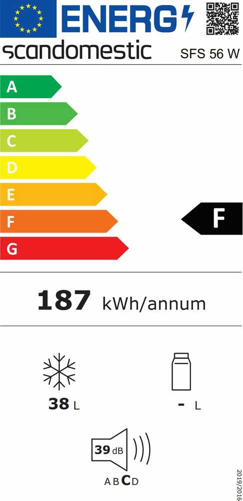 Šaldytuvas Scandomestic SFS 56 W -kuutiopakastin, valkoinen, modelis ...