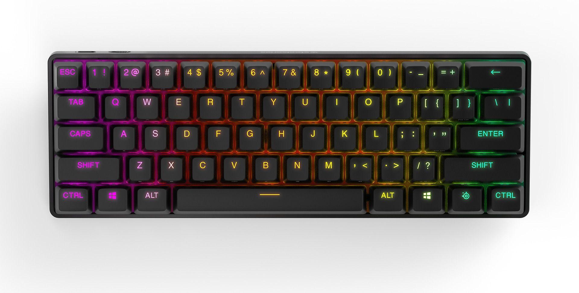 Belaidė klaviatūra SteelSeries Apex Pro Mini, RGB LED, NORDIC kalba ...