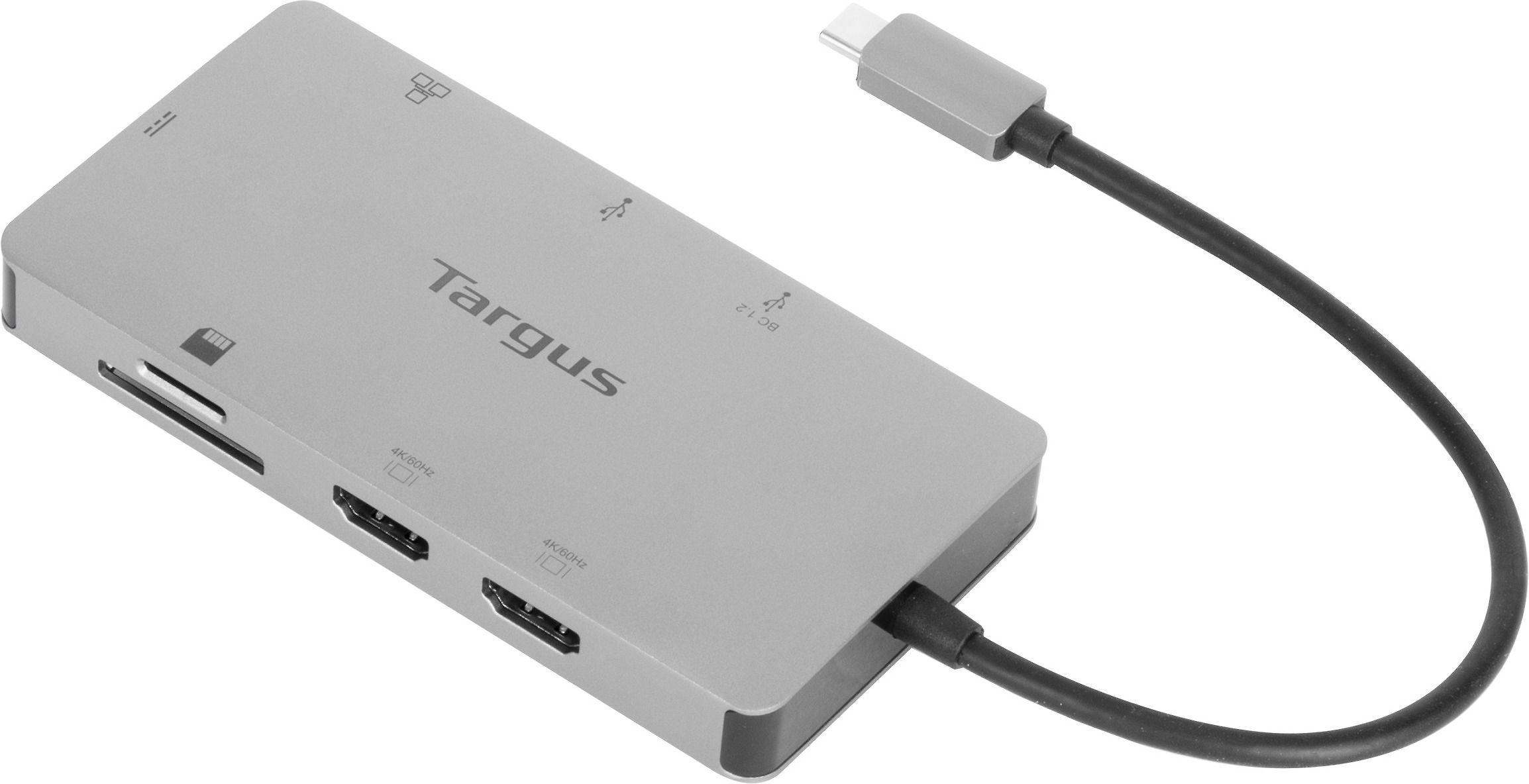 TARGUS® USB-C? UNIVERSAL DUAL HDMI 4K DOCKING STATION WITH 100W POWER ...
