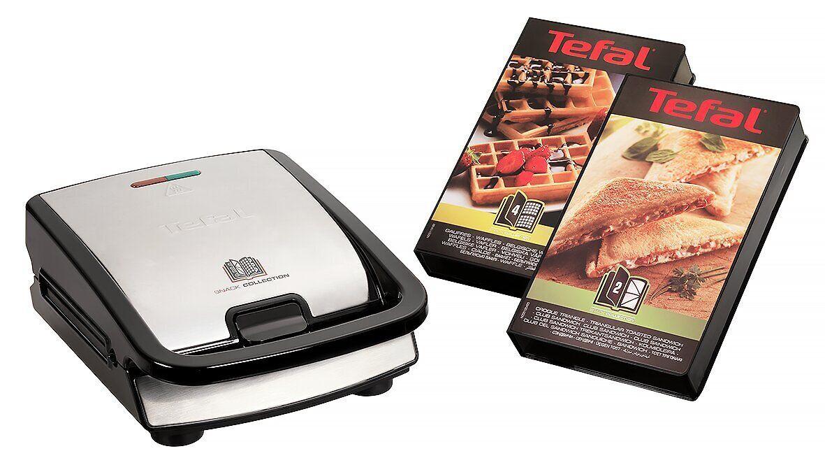 TEFAL Sumuštinių ir vaflių keptuvas SW852D12, 2 padėklai (Juodas ...