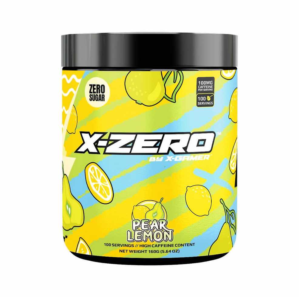 „X-Zero by X-Gamer“ kriaušių ir citrinų skonio energijos gėrimas, 160 g ...