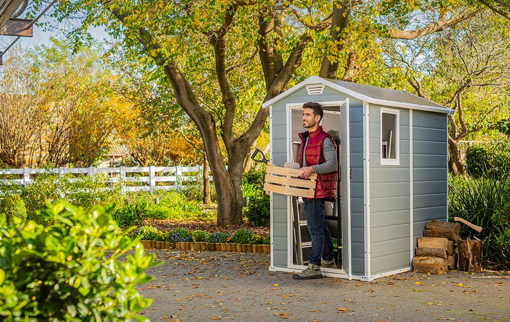 Sodo namelis / sandėliukas KETER Manor 4x6, 130 x 192 x 198 cm, modelis ...