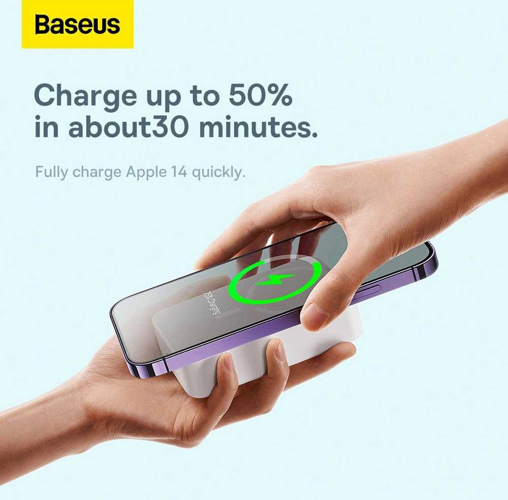 Baseus Magnetic Mini 20000mAh 20W MagSafe Powerbank - baltas, modelis ...