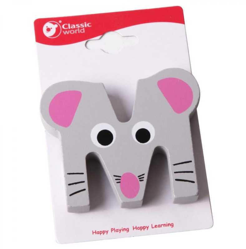 Classic World medinė raidė M, modelis - LKR11034, žema kaina | Varle.lt