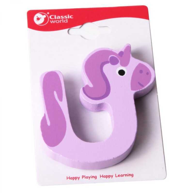 Classic World Medinė U raidė, modelis - LKR11045, žema kaina | Varle.lt