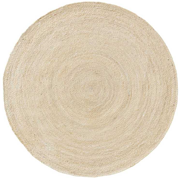 Džiuto kilimas "Jutta Ivory" ø 80 cm apvalus, modelis - FHL178160, žema ...