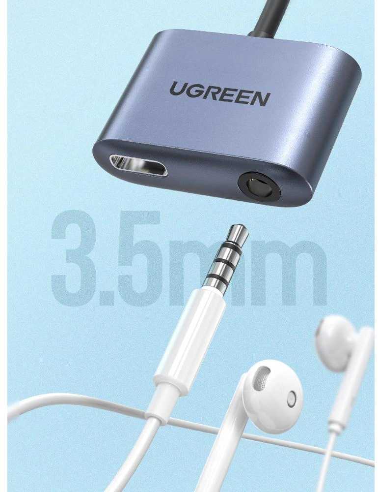 Ugreen Garso adapteris USB Type C (vyriškas) - USB Type C PD QC ...