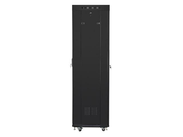 SZAFA INSTALACYJNA RACK STOJĄCA 19" 42U 600X600 CZARNA DRZWI ...