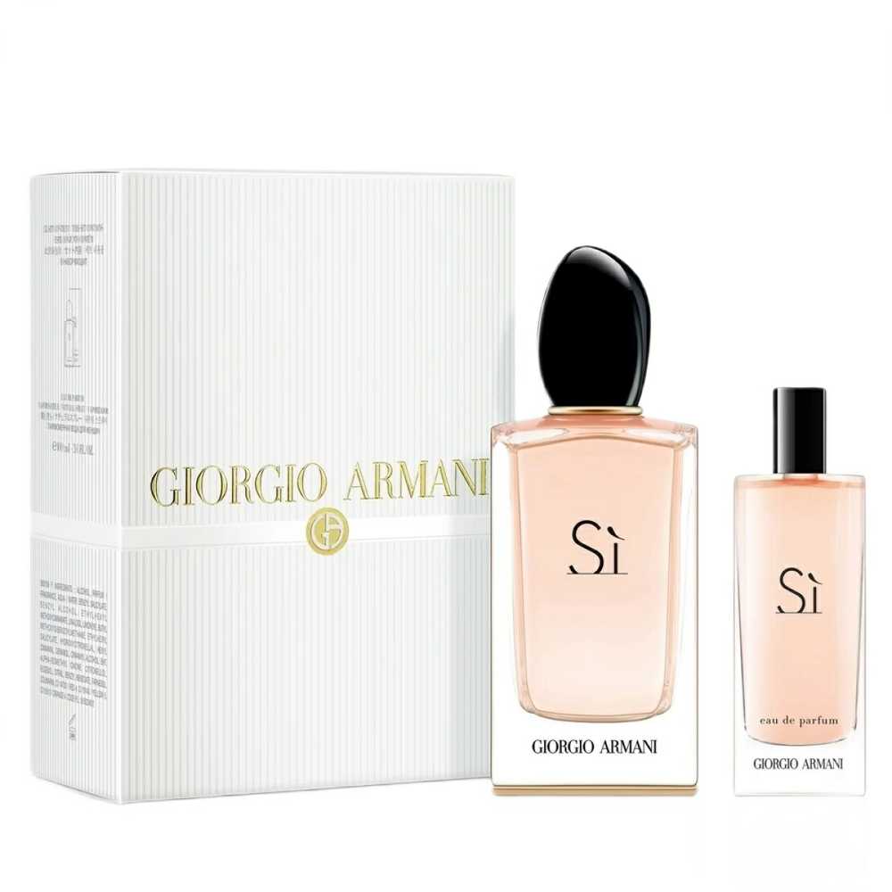 Giorgio Armani Si rinkinys moterims (kvepalai EDP, 100 ml + EDP, 15 ml ...