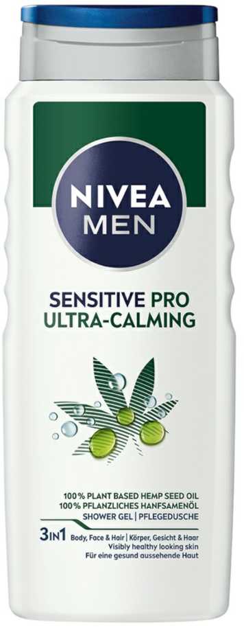 Nivea Men Sensitive Pro Ultra-Calming Dušo želė vyrams, 500 ml, modelis - per-149274, žema kaina ...