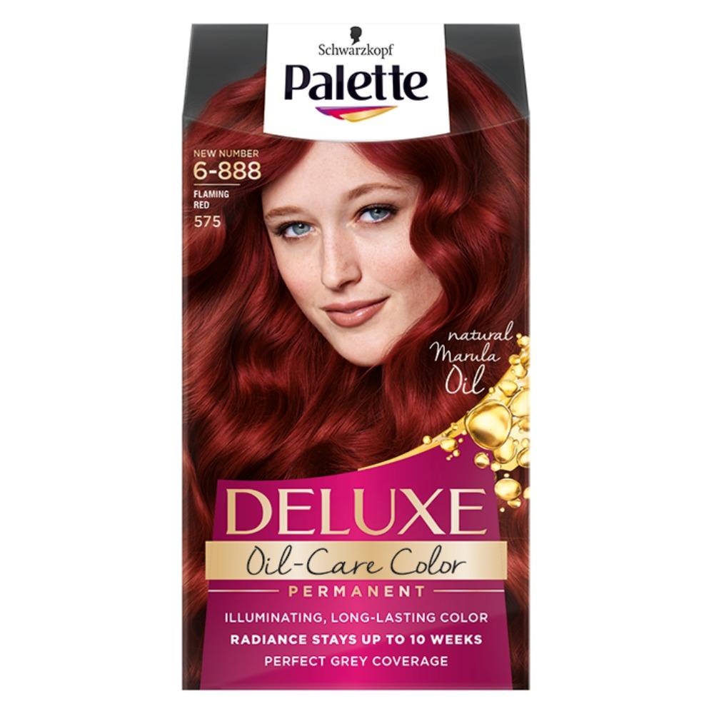 Plaukų dažai Palette Deluxe Oil-Care Color 575 (6-888) Intense Raudona ...