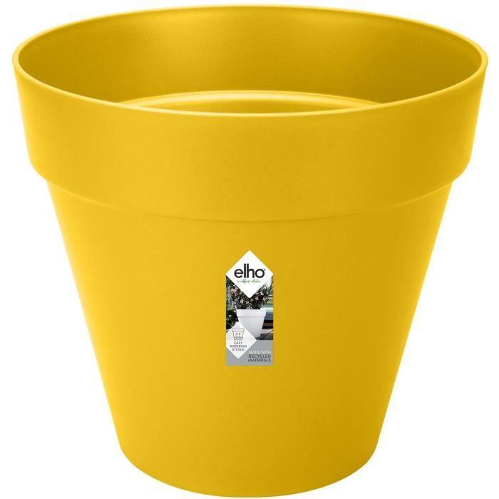 ELHO Loft Urban Round Flower Pot - Plastic - Pilled - Tank - With ...