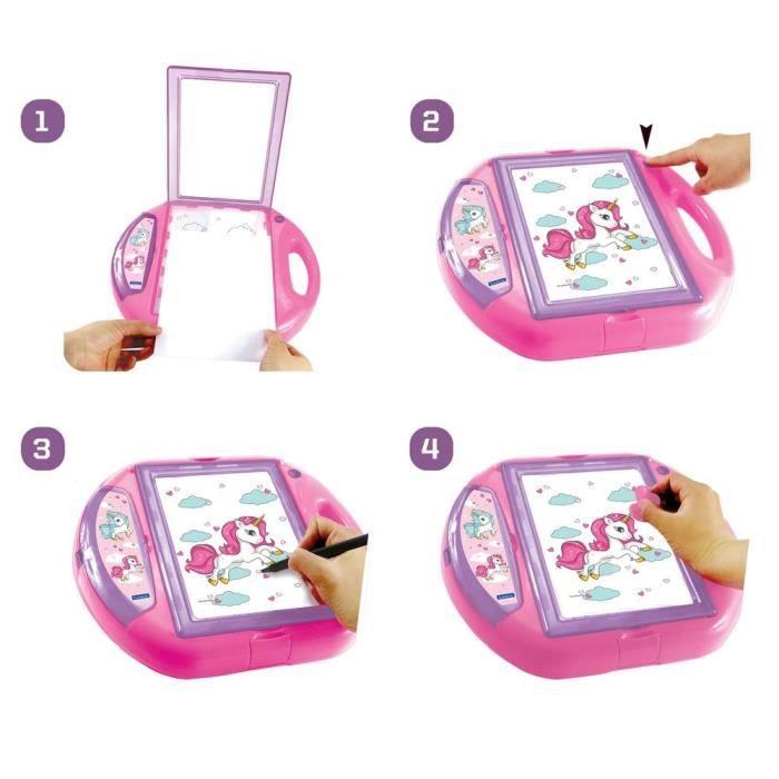 Piešimo rinkinys Lexibook Unicorn Drawing Projektorius, modelis ...