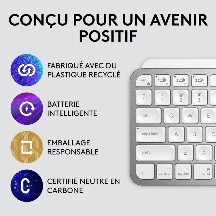 Gruzdintuvė Klaviatūra Logitech MX Keys Mini Prancūzų AZERTY, modelis ...