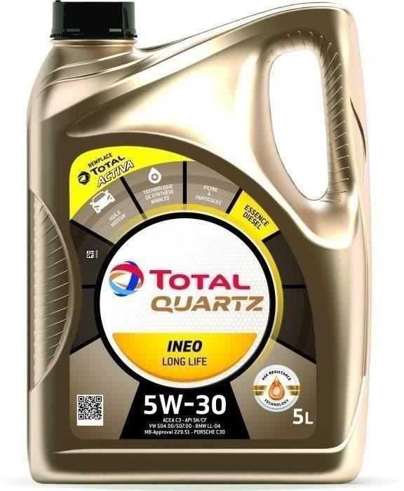 Totalenergies TOTAL OIL PETROL AND DIESEL ENGINE 5L QUARTZ INEO LONG ...