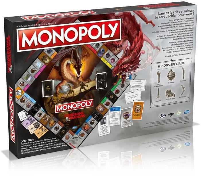 Winning Moves MONOPOLY - DUNGEONS & DRAGONS - Board game, modelis ...