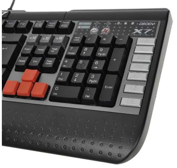 A4tech G800V, profesionali žaidimų klaviatūra, USB, CZ, modelis - A4-X7 ...