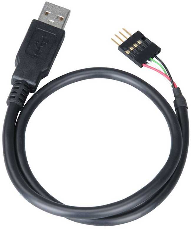 „Akasa“ išorinio ir vidinio USB laido komplektas, 40 cm, modelis ...