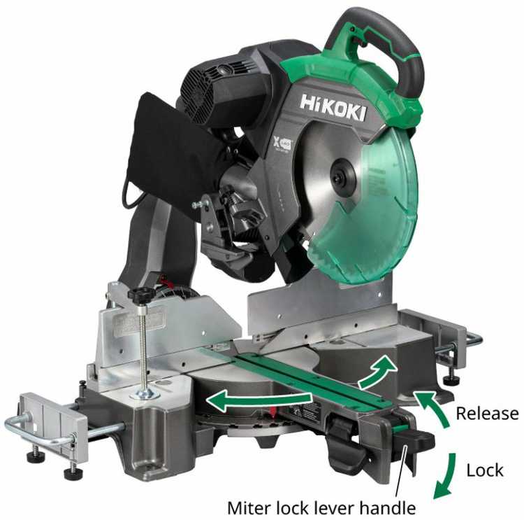 HIKOKI Skersinio pjovimo staklės 305mm 1250W C12RSH3WAZ LASER, modelis ...