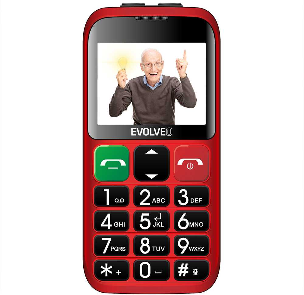 EVOLVEO Mobilus telefonas senjorams su įkrovimo stovu EasyPhone ET ...