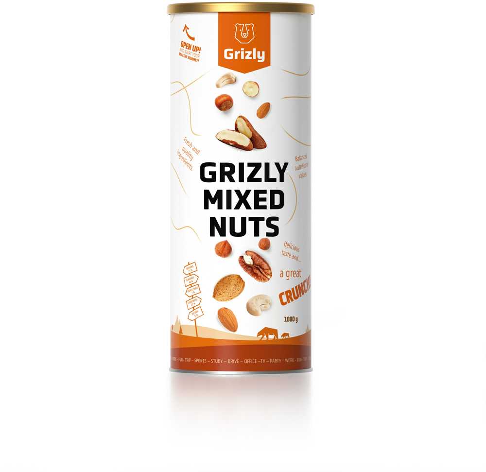 GRIZLY Nut kernel mix 1kg, modelis - 8595678403359, žema kaina | Varle.lt