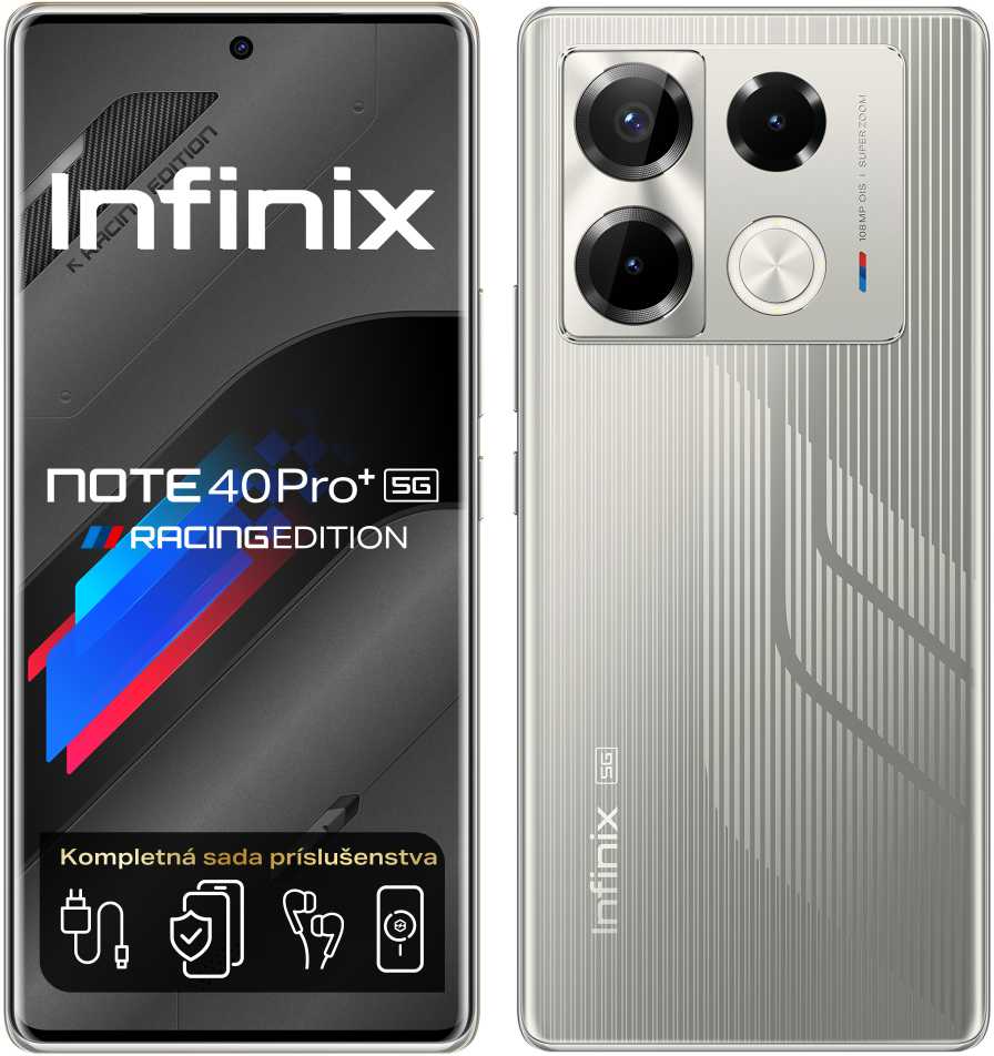 Infinix Note 40 Pro+ 5G 12 / 256GB Racing Gray, modelis - X6851B-RAG ...