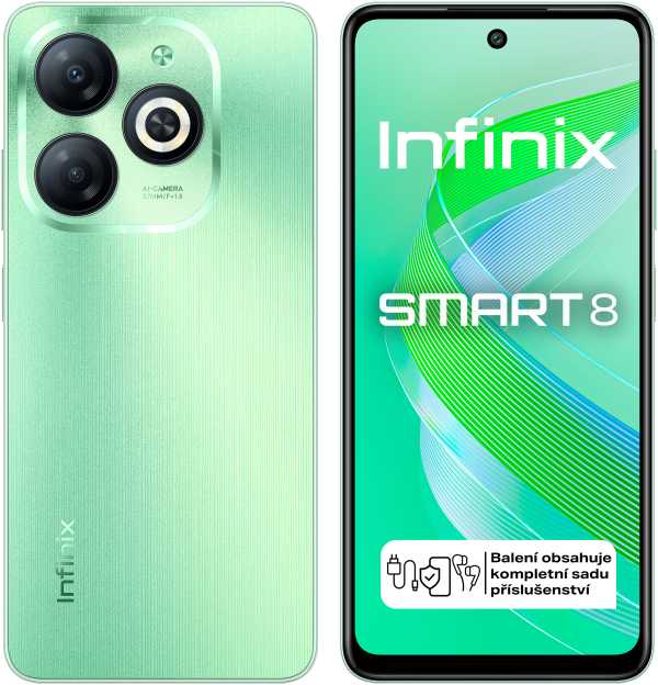 Infinix Smart 8 Crystal Žalias 3 / 64GB, MODEL X6525, modelis - 6525_GN ...