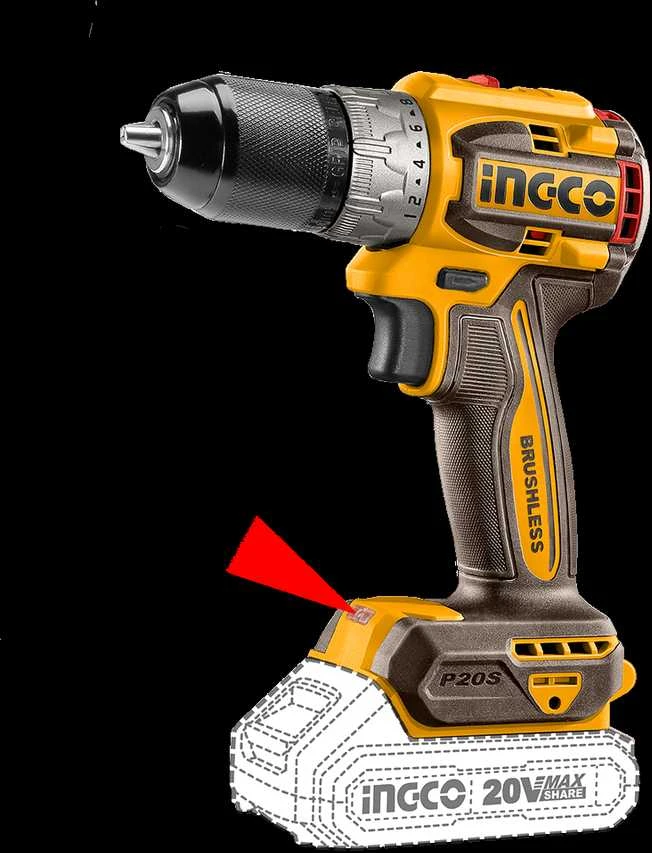 Ingco CDLI206021 cordless drilling screwdriver without battery and ...