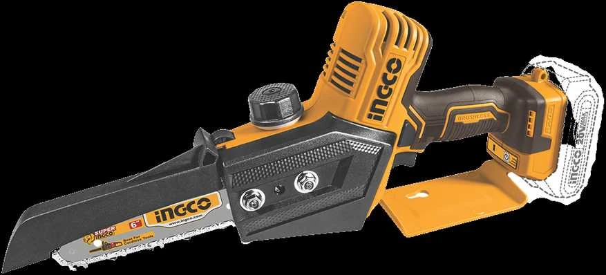 Grandininis pjūklas Ingco CGSLI2068 mini cordless chainsaw without ...