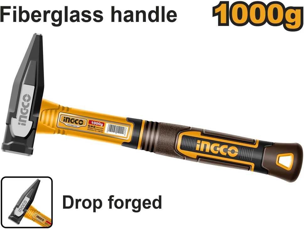 Ingco HMH821000 Hammer 1000g fibreglass, modelis - HMH821000, žema ...