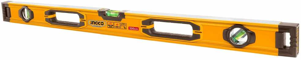 Ingco HSL08200 Level 2000mm ALU 3 spirit level, modelis - HSL08200, žema kaina | Varle.lt