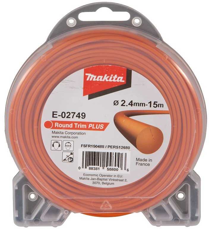 Makita žoliapjovės valas E-02749, 2.4 mm, 15 m, modelis - E-02749, žema kaina | Varle.lt