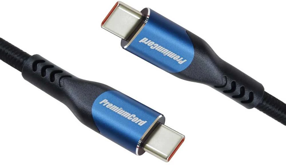 „PremiumCord“ USB-C laidas (USB 3.2 GEN 2x2, 5A, 100W, 20Gbit / s) 1 m ...