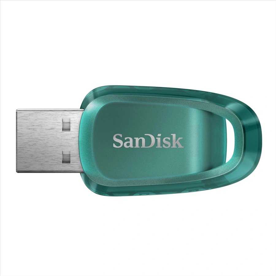 USB laikmena SanDisk Ultra ECO 256GB USB 3.2, Žalios spalvos, modelis ...