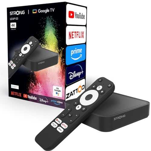 STRONG android box SRT LEAP-S3+ / 4K UHD / H.265 / HEVC / NETFLIX / O2 ...