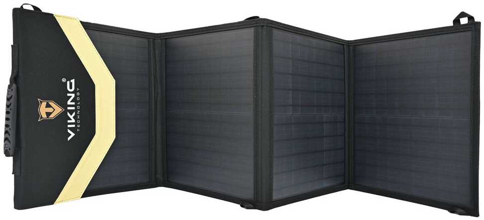 Įkroviklis solarna Viking saulės baterija L60, 60W, modelis - VSPL60 ...