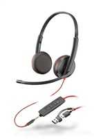 Hewlett Packard (HP) HP Poly Blackwire 3225 stereo USB-C Ausinės +3,5 ...