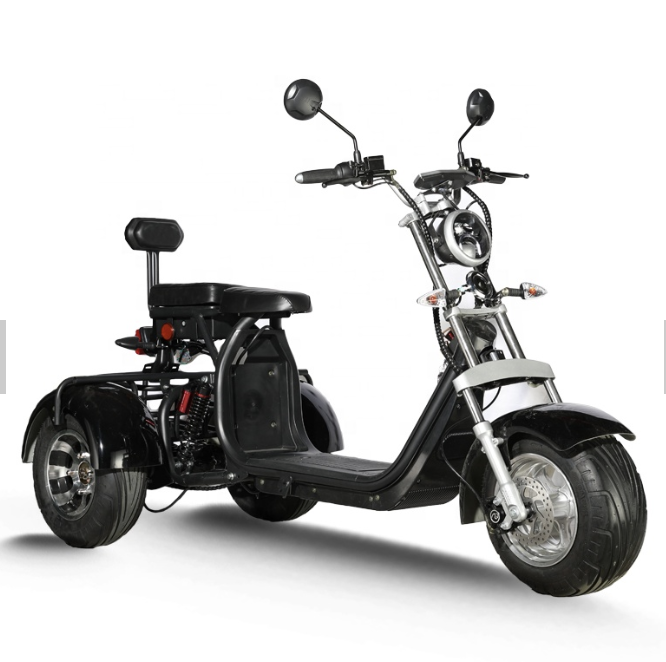 Elektrinis triratis citycoco CP-3 2000 W, 40AH - Juodas, žema kaina ...