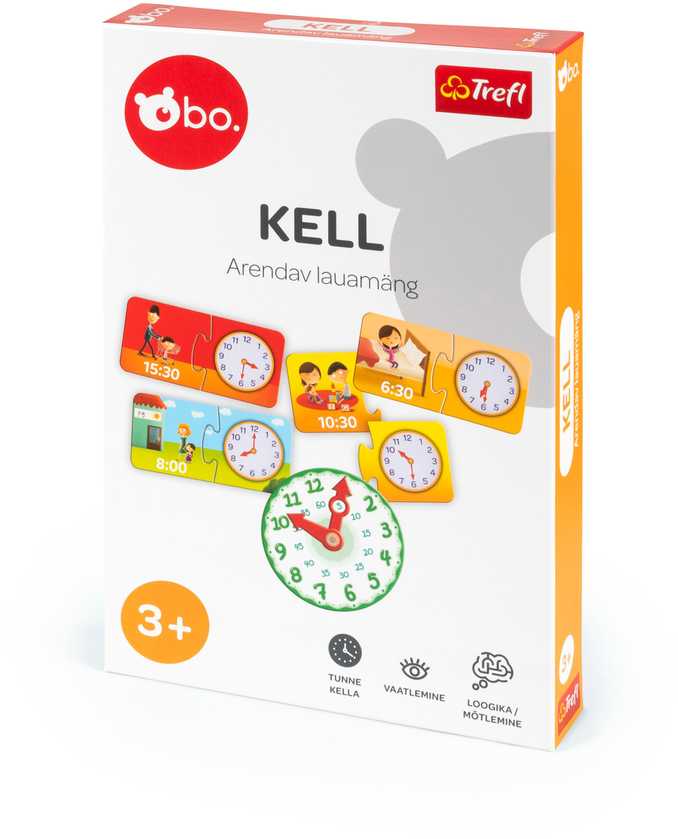 bo. Educational board game Clock (In Estonian lang.), žema kaina | Varle.lt