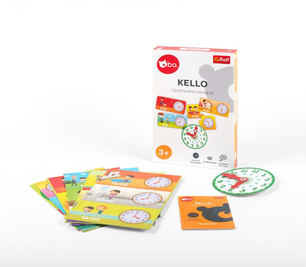 bo. Educational board game Clock (In Finnish lang.), žema kaina | Varle.lt