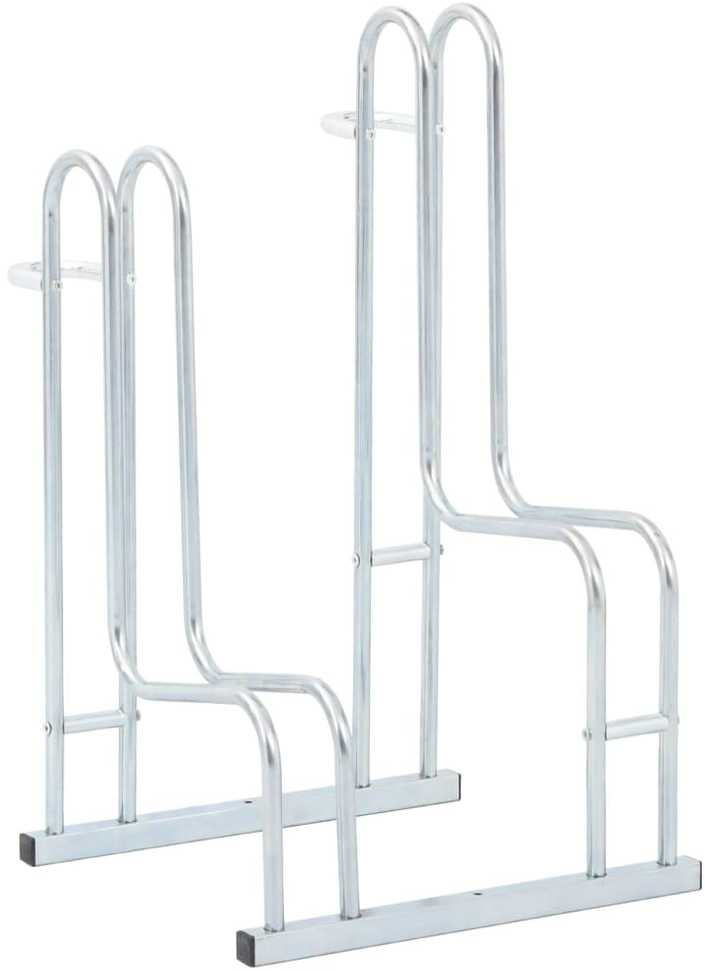 Dviračių stovas dviem dviračiams, galvanizuotas plienas, modelis - 4005568, žema kaina | Varle.lt