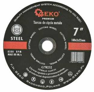 Geko Premium metalo pjovimo diskas 180x2 Inox (G78232), modelis ...