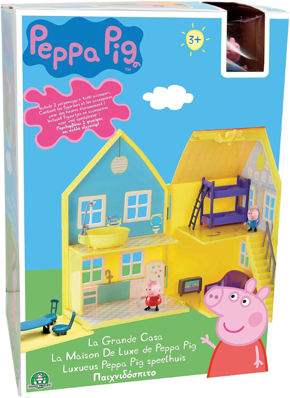 PEPPA PIG sulankstomas namas Deluxe su figūrėlėmis, žema kaina | Varle.lt