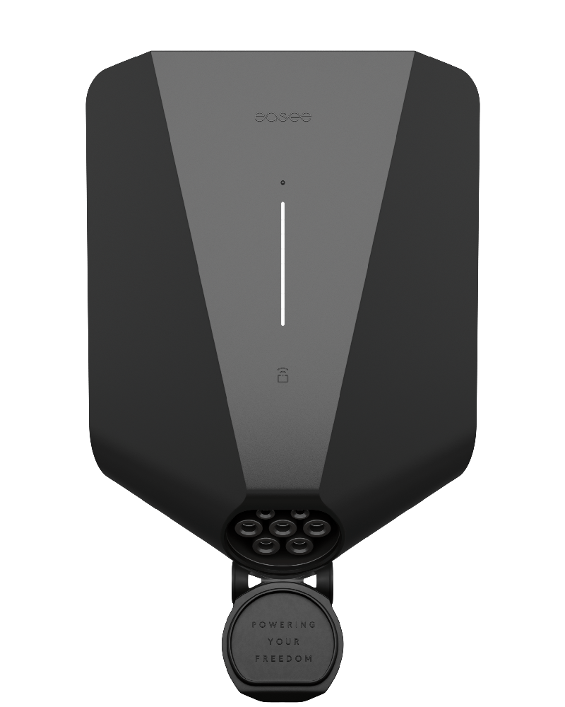 Easee Charge Core elektromobilių įkrovimo stotelė juodos spalvos, žema ...